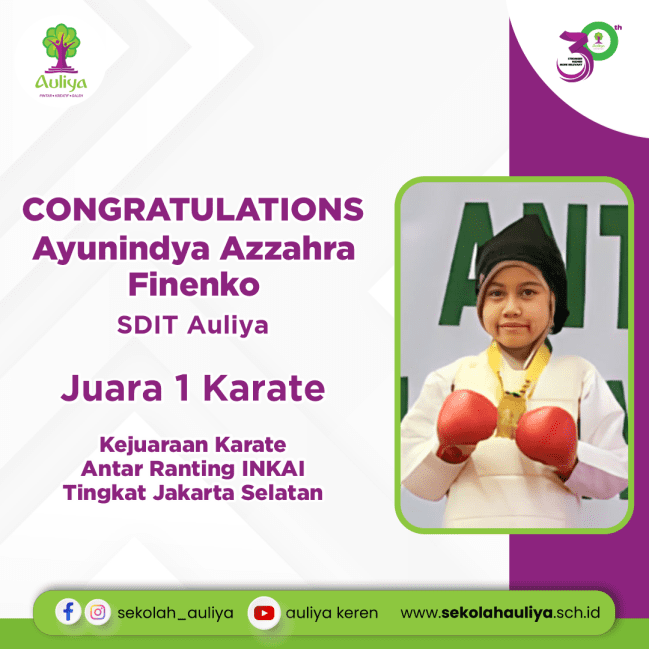 Siswa Berbakat Sdit Auliya Raih Juara 1 Lomba Karate Tingkat Kota 9121